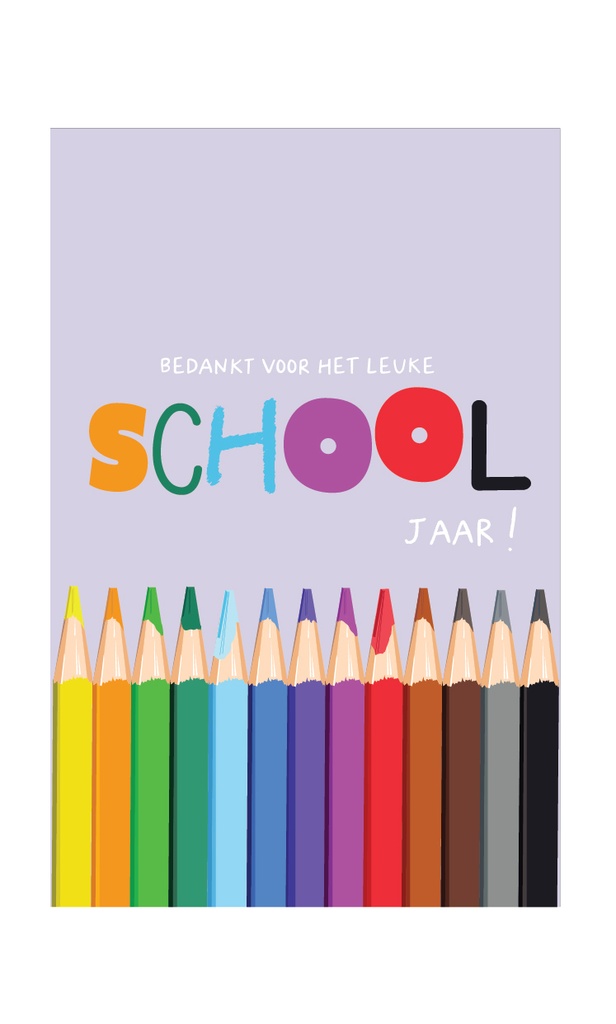 Bedankt voor het leuke schooljaar | Mailboxcards